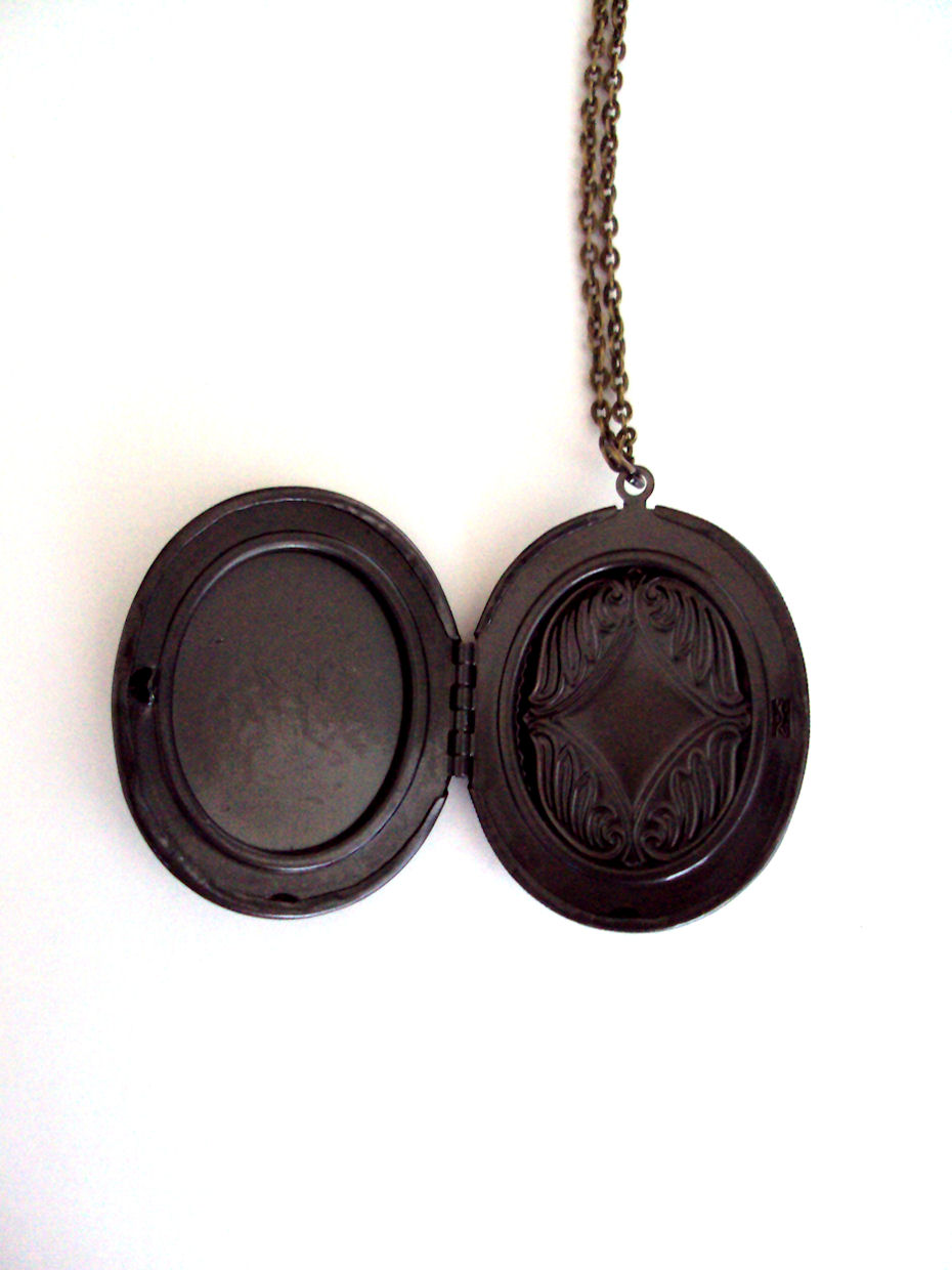 Vintage Style Brass Locket Original Artwork on Luulla